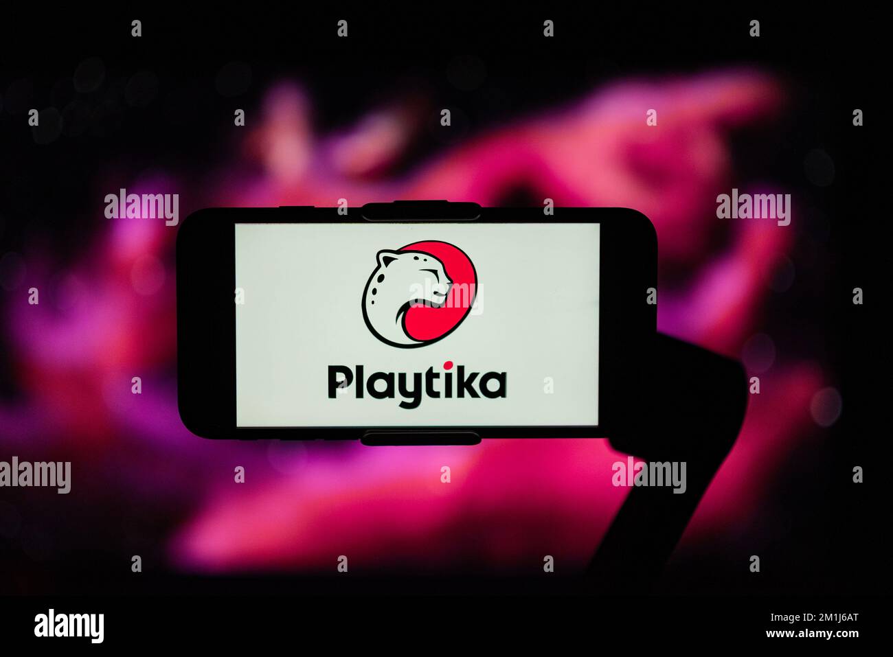 India. 12th Dec, 2022. In this photo illustration, the logo of Playtika ...