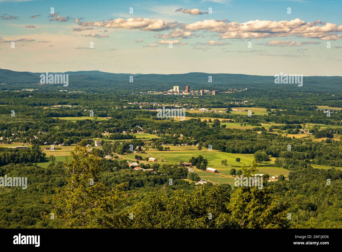 View from Mt. Holyoke at Skinner State Park in Massachusetts Stock ...