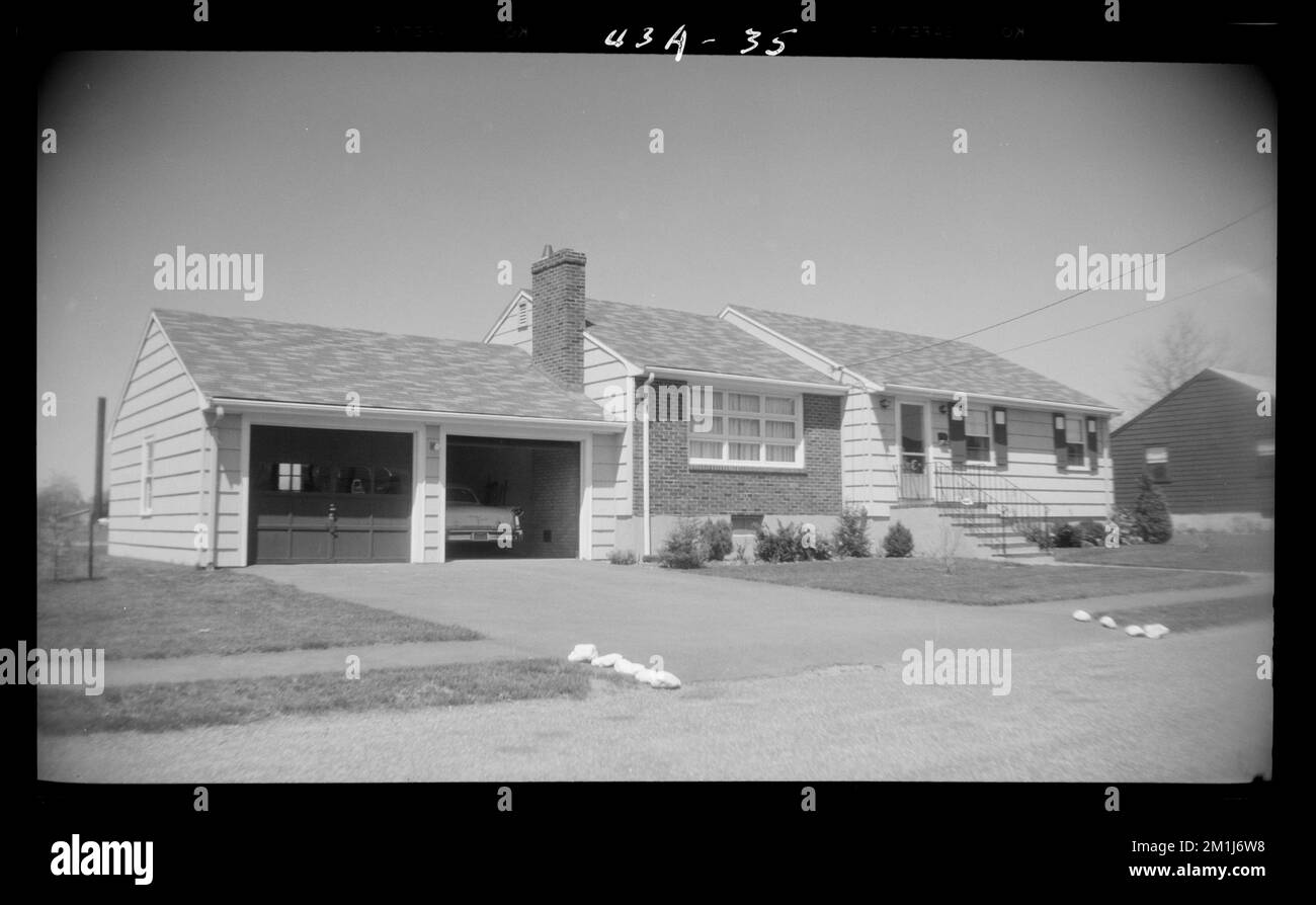 35 Carol Rd , Houses. Needham Building Collection Stock Photo - Alamy