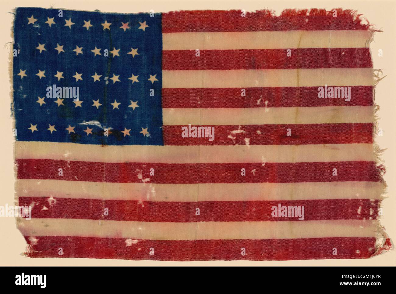 34-star American Flag, ca. 1862 , American Civil War 20th Massachusetts ...