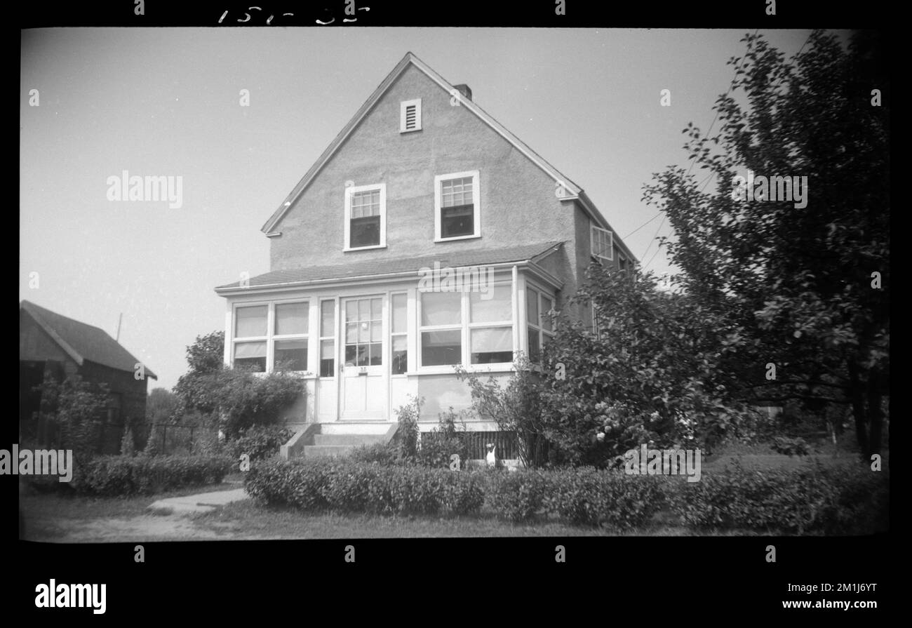 35 Highland Circle , Houses. Needham Building Collection Stock Photo ...