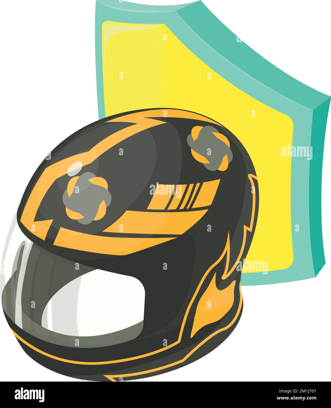 Karting helmet icon isometric vector. Racing helmet on background of ...