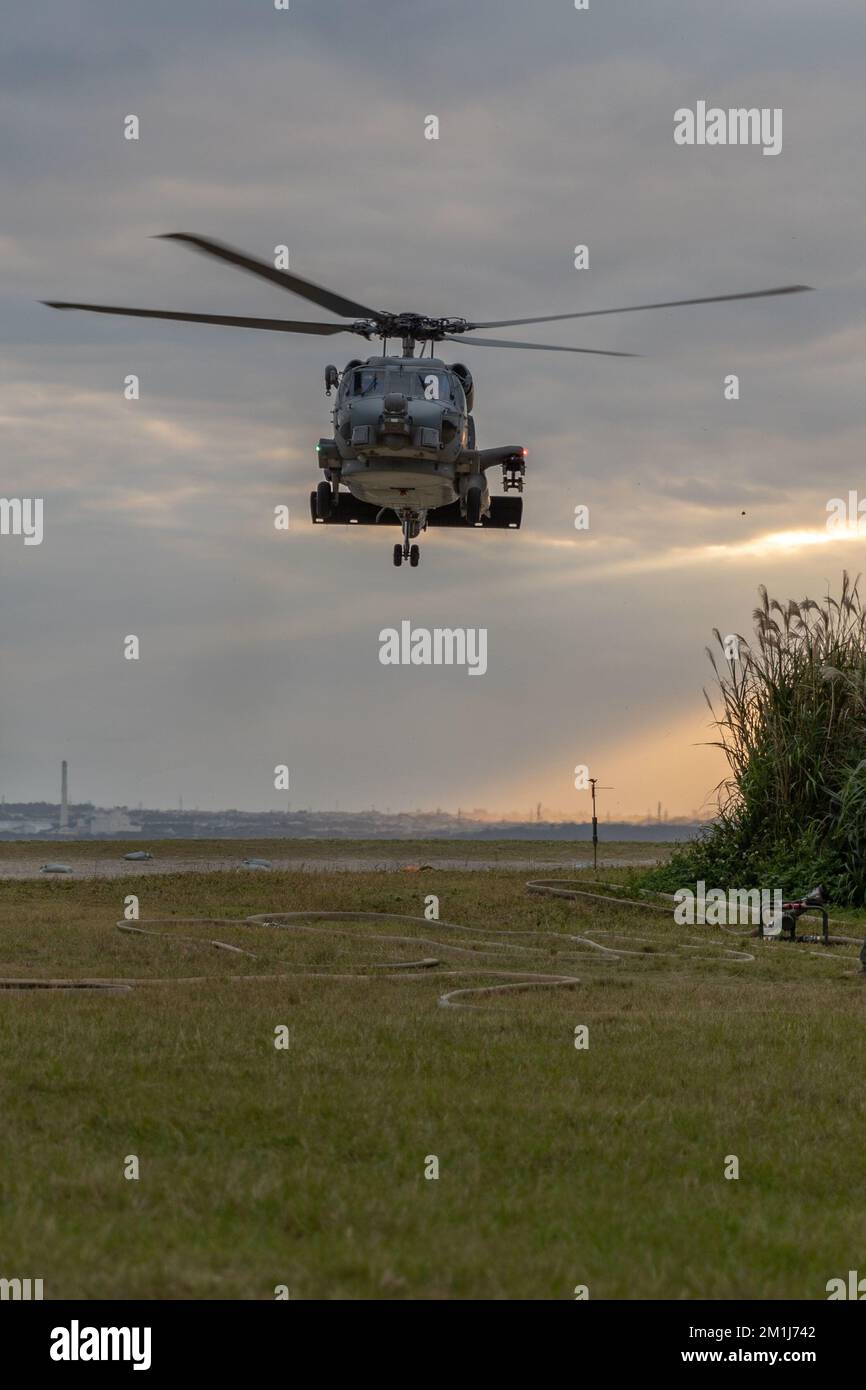 A U.S. Navy MH-60S Seahawk with Helicopter Maritime Strike Squadron ...