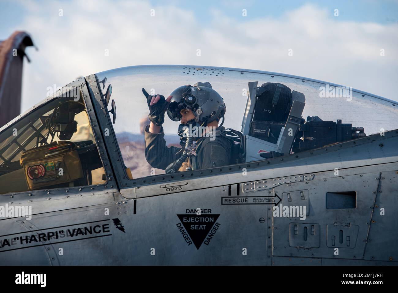 U.S. Air Force 1st Lt. James Summer, 25th Fighter Squadron (FS) pilot ...