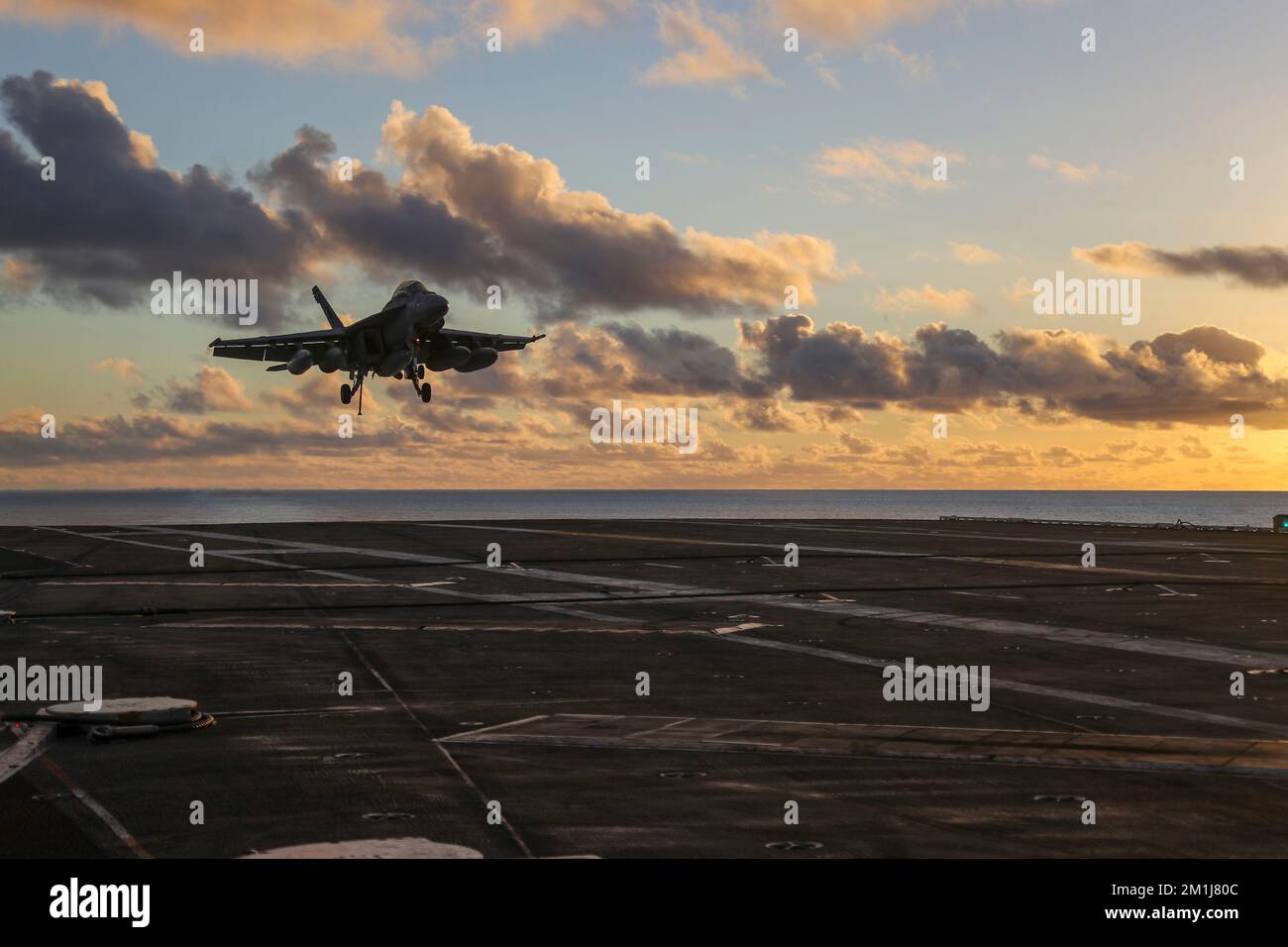 An F/A-18F Super Hornet, assigned to Strike Fighter Squadron (VFA) 41 ...