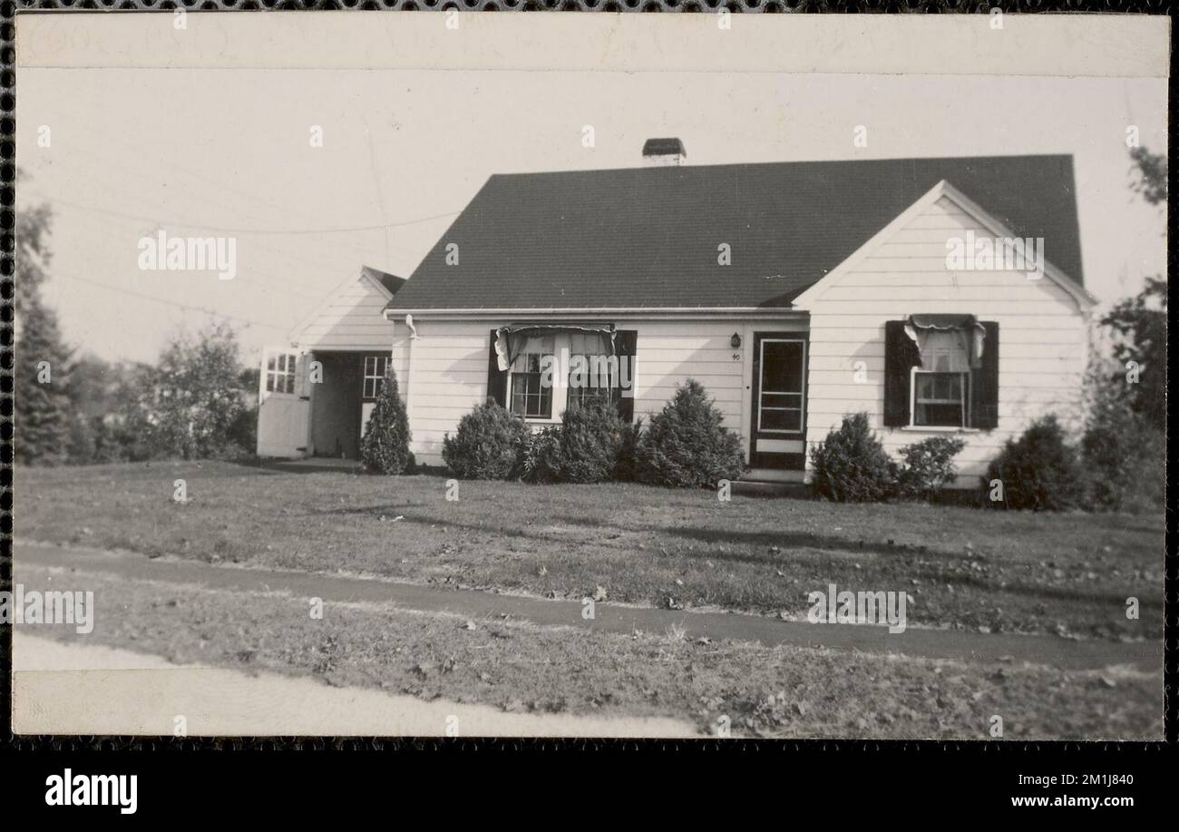 40 Pilgram Rd , Houses. Needham Building Collection Stock Photo - Alamy