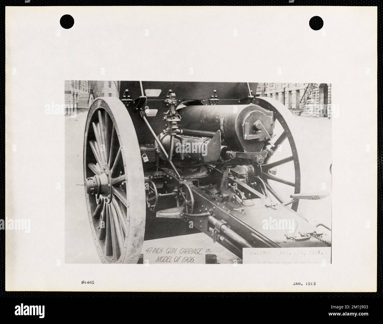 4.7' Gun carriage model of 1906 , Arms & armament. Records of U.S. Army ...