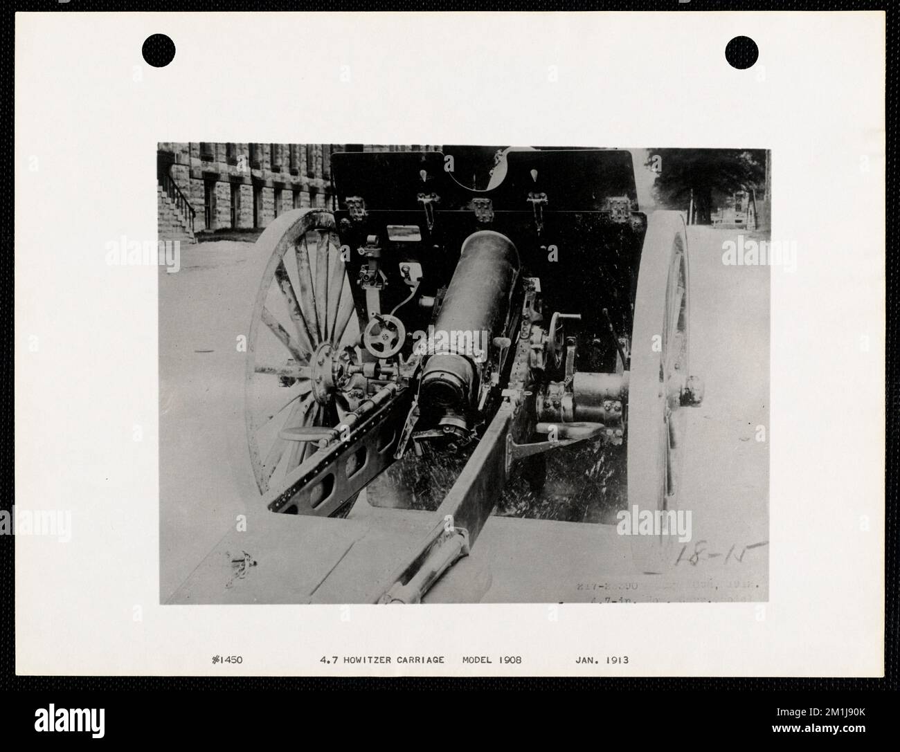 4.7' How. carr. model 1908 , Howitzers. Records of U.S. Army ...