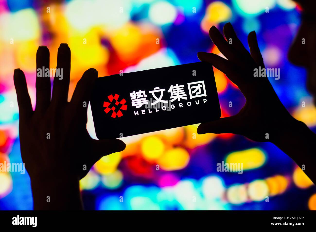 Brazil. 12th Dec, 2022. In this photo illustration, the Hello Group Inc ...