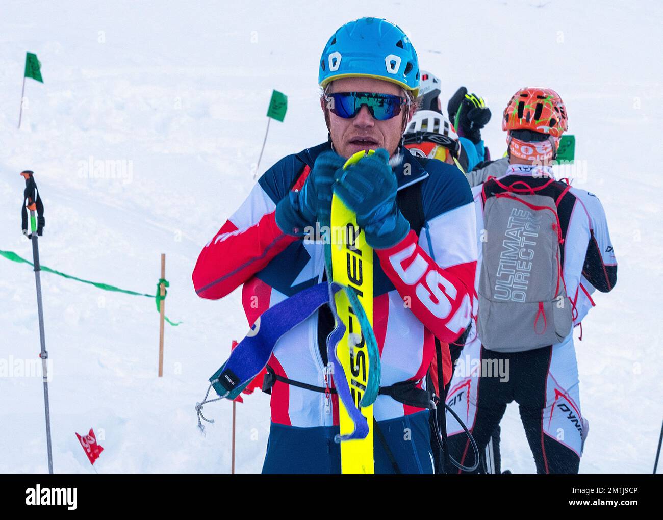 December 11, 2022: USA national team member, Jacob Dewey, applies ...