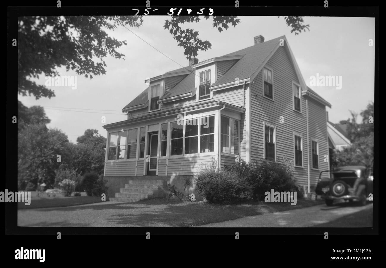 51, 53 Crescent Rd , Houses. Needham Building Collection Stock Photo ...