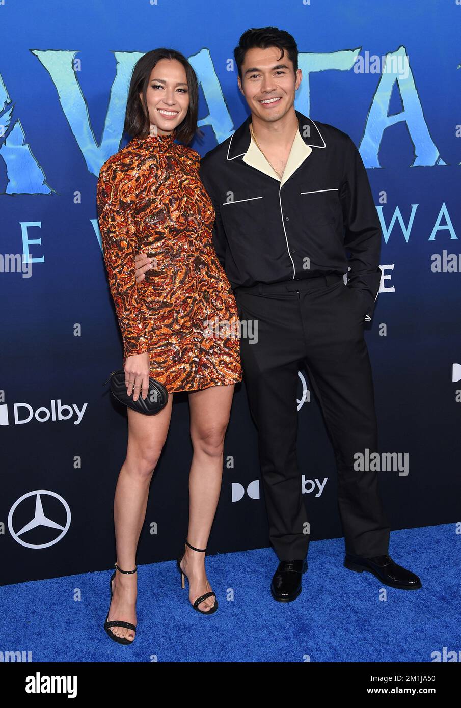 Hollywood, CA on December 12, 2022. Henry Golding and Liv Lo arriving at the U.S. premiere of ...