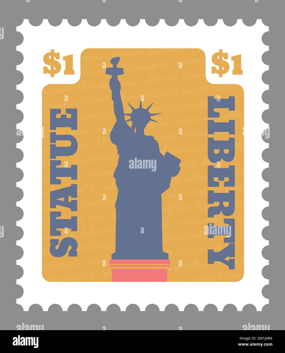 Lady liberty vintage postcard Stock Vector Images - Alamy