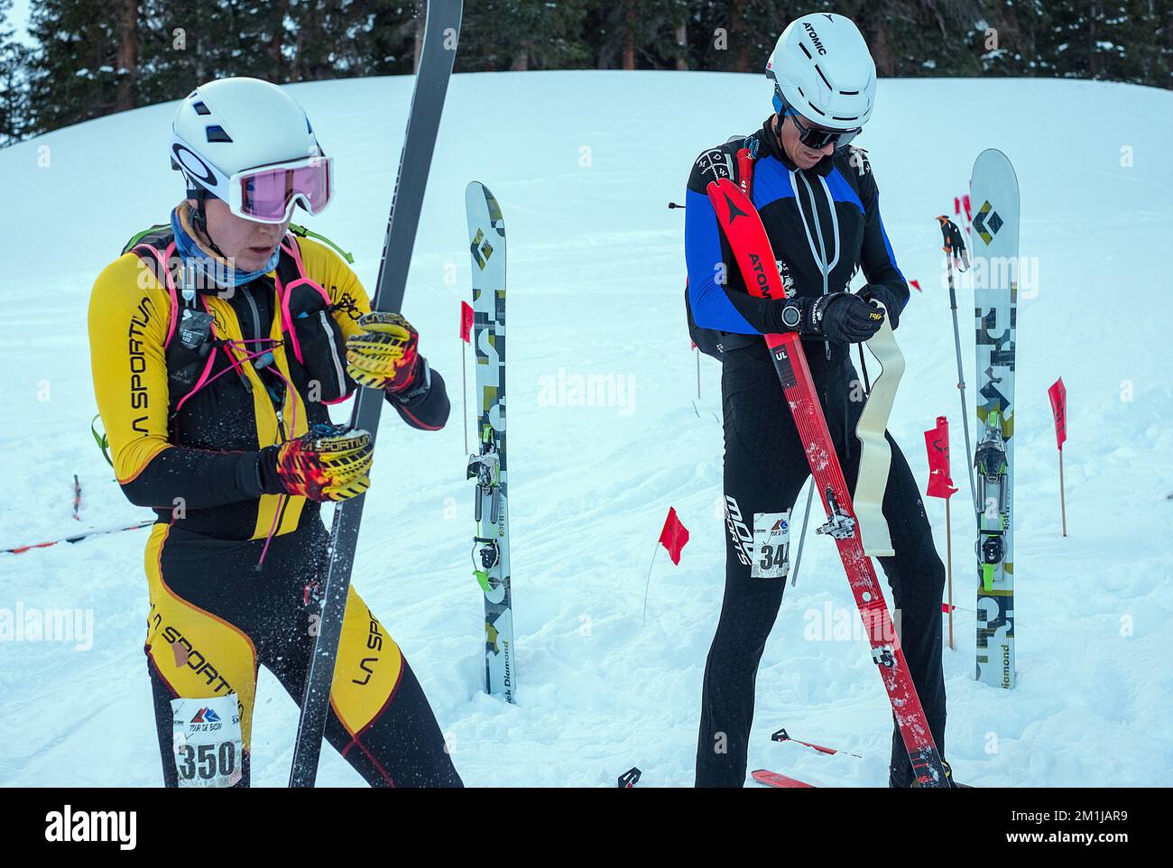 December 11, 2022: Multiple transition zones occur during SKIMO races ...