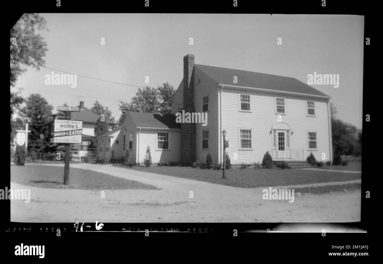 6 Eaton Rd , Houses. Needham Building Collection Stock Photo - Alamy