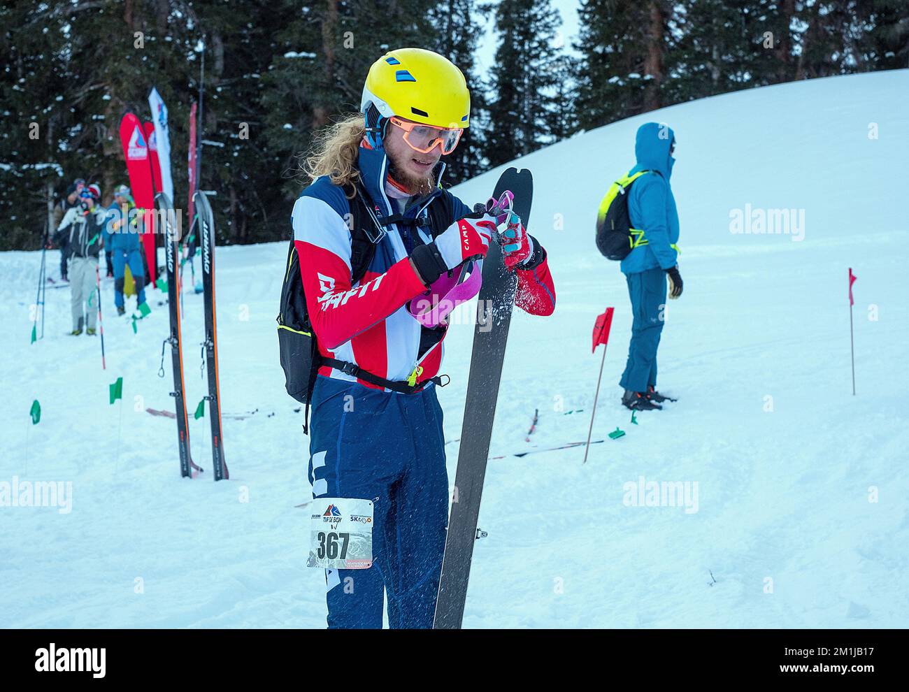 December 11, 2022: USA national team member, Samuel Wescott, applies ...
