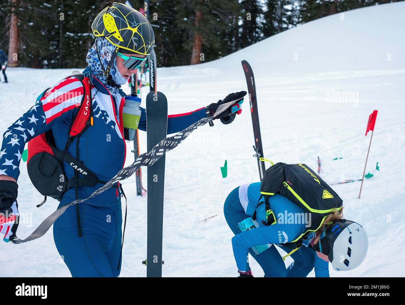 December 11, 2022: Multiple transition zones occur during SKIMO races ...