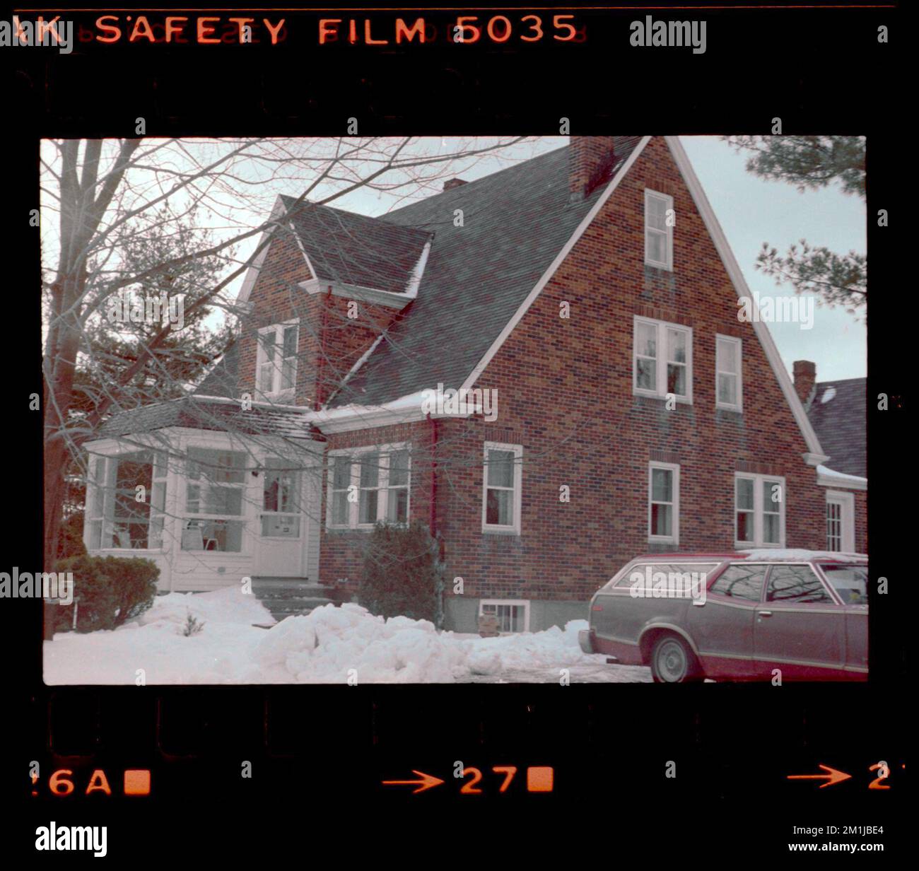 62 Harris St , Houses, Winter. Needham Building Collection Stock Photo ...