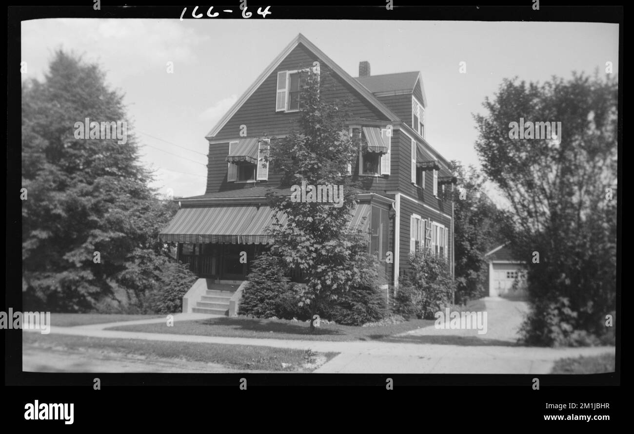 64 Hillside Ave , Houses. Needham Building Collection Stock Photo - Alamy