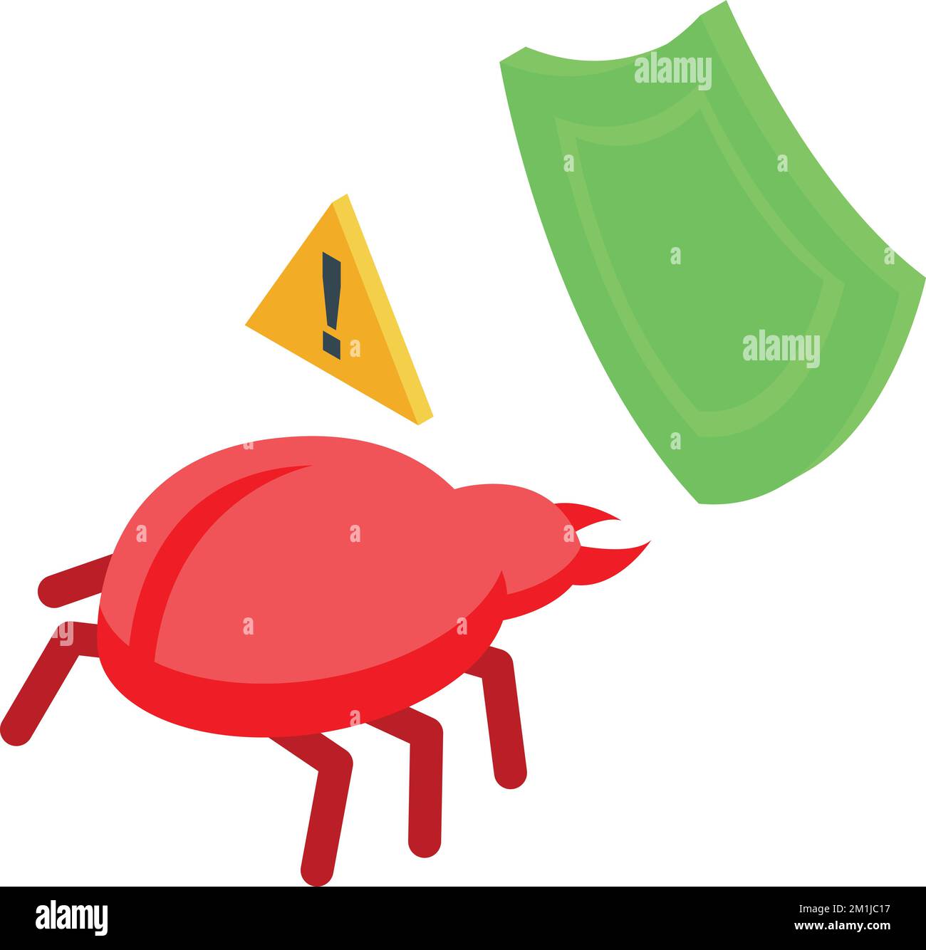 Bug protection icon isometric vector. Server network. Web virtual Stock ...