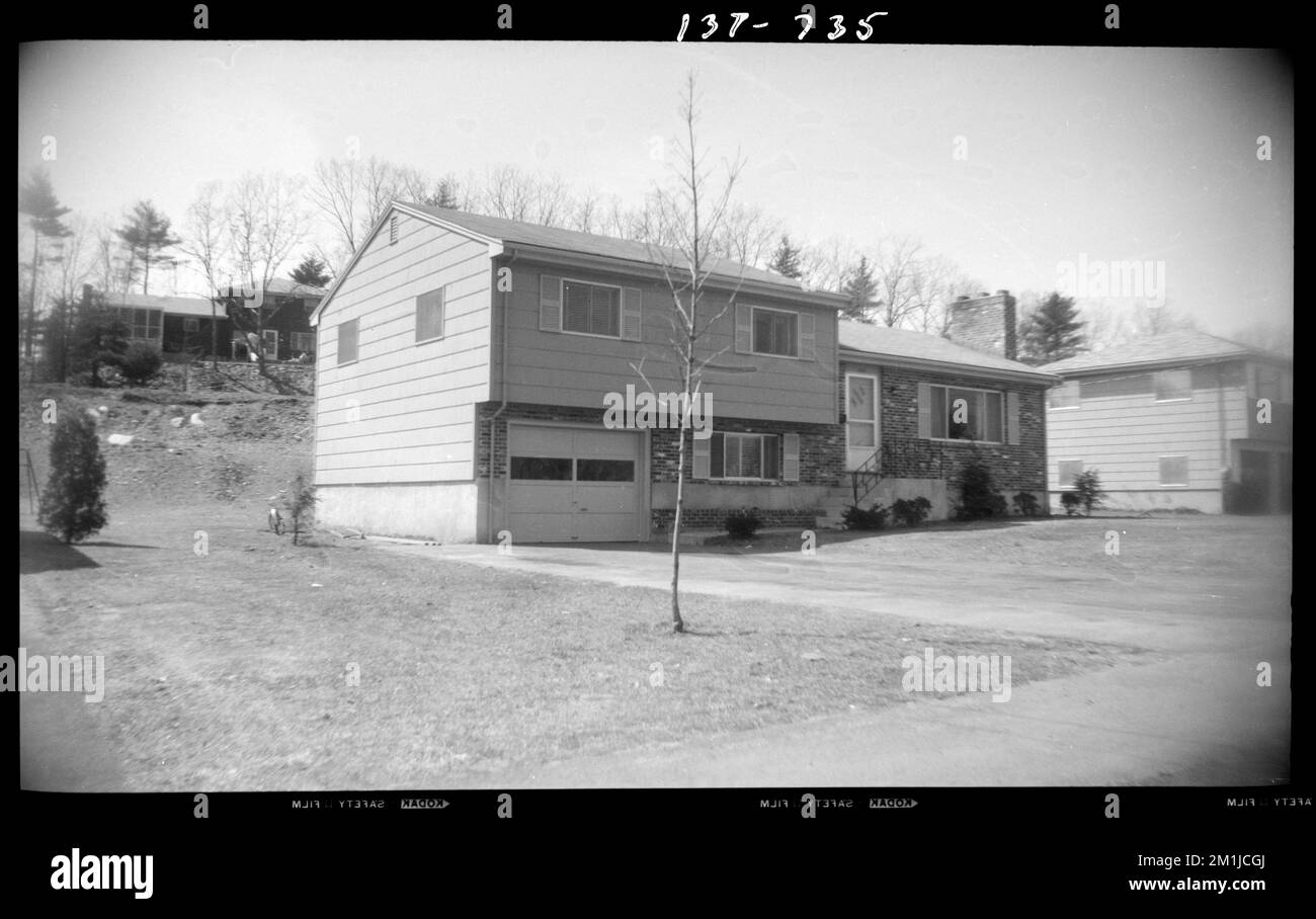 735 Greendale Ave , Houses. Needham Building Collection Stock Photo - Alamy