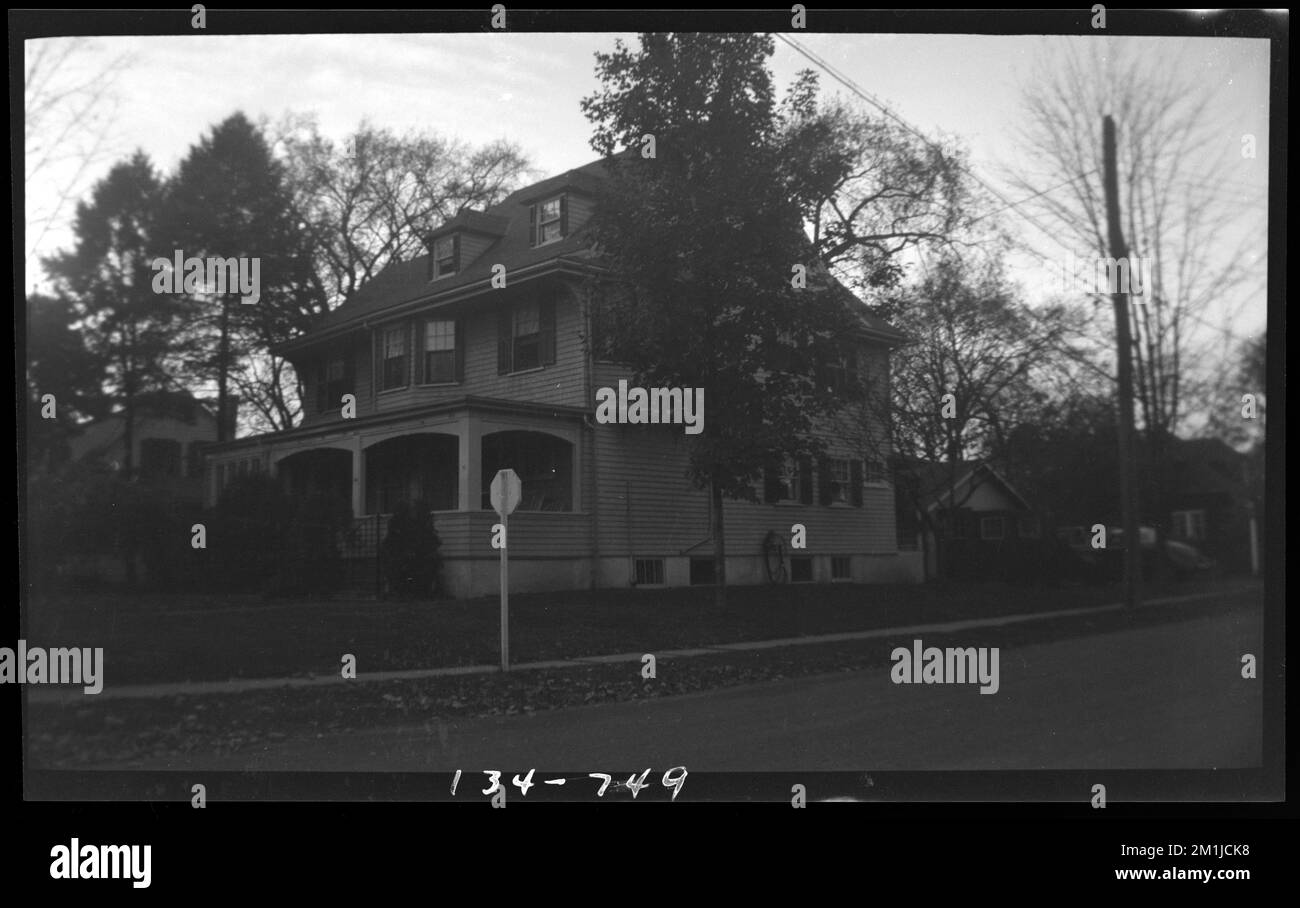 749 Great Plain Ave , Houses. Needham Building Collection Stock Photo ...