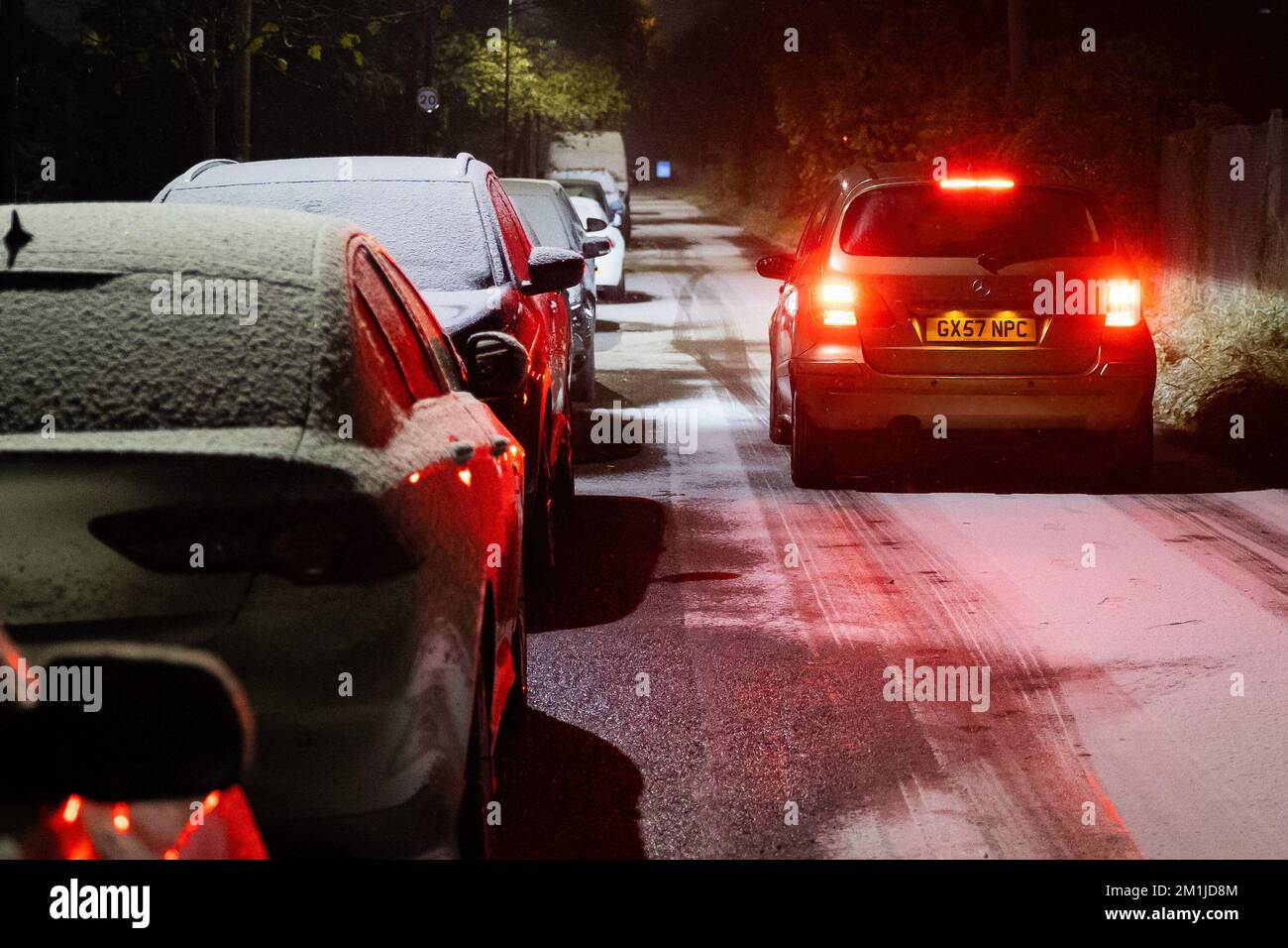 Car falls through ice hi-res stock photography and images - Alamy