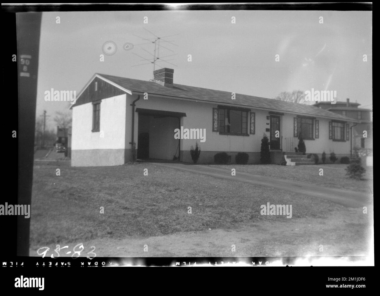 83 Elder Road , Houses. Needham Building Collection Stock Photo - Alamy