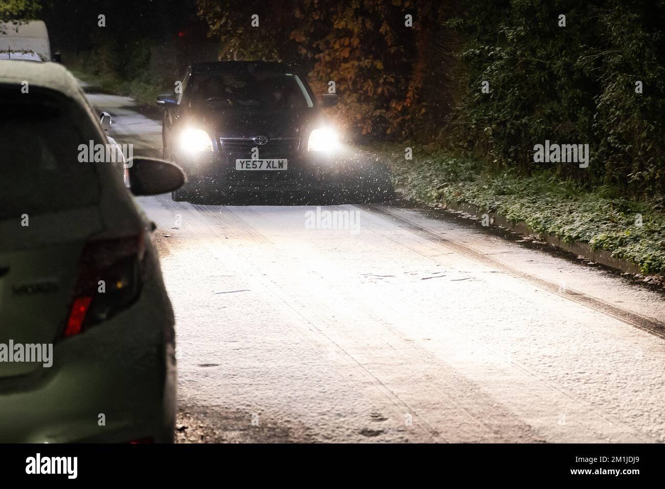 Car falls through ice hi-res stock photography and images - Alamy