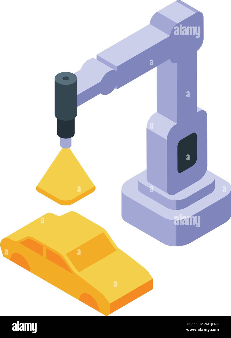 Robot arm paint spray Cut Out Stock Images & Pictures - Alamy