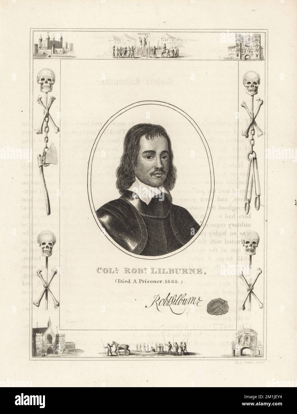 Colonel Robert Lilburne, died a prisoner on Drake's Island in 1665 ...