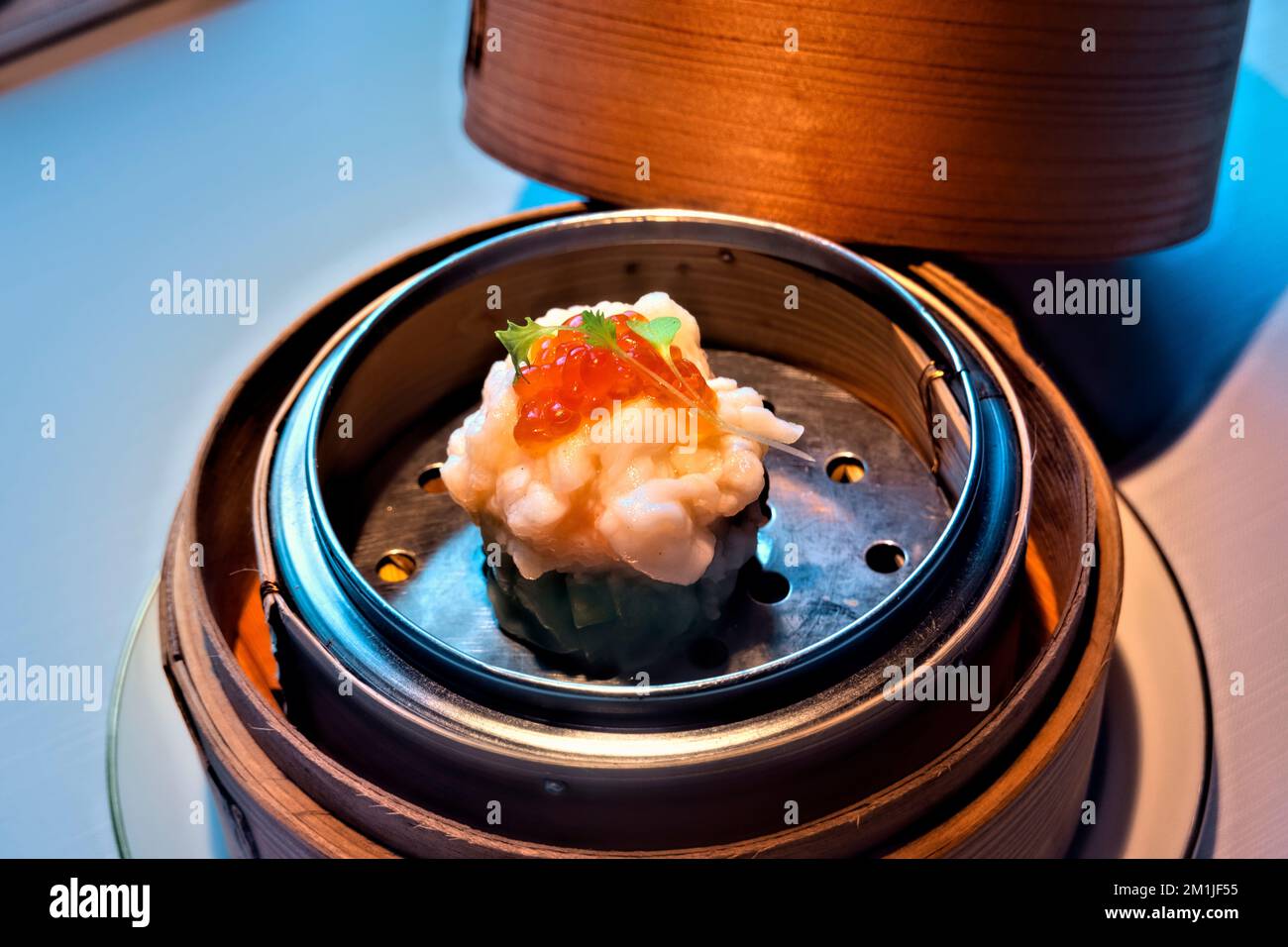 Lobster dumpling dim sum served at Michelin-starred Yu Ting Yuan in ...