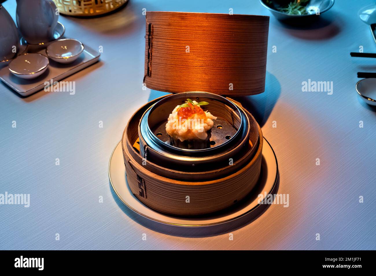 Lobster dumpling dim sum served at Michelin-starred Yu Ting Yuan in ...