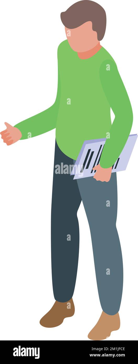 Document credit map icon isometric vector. Paper form. Approve application Stock Vector Image ...