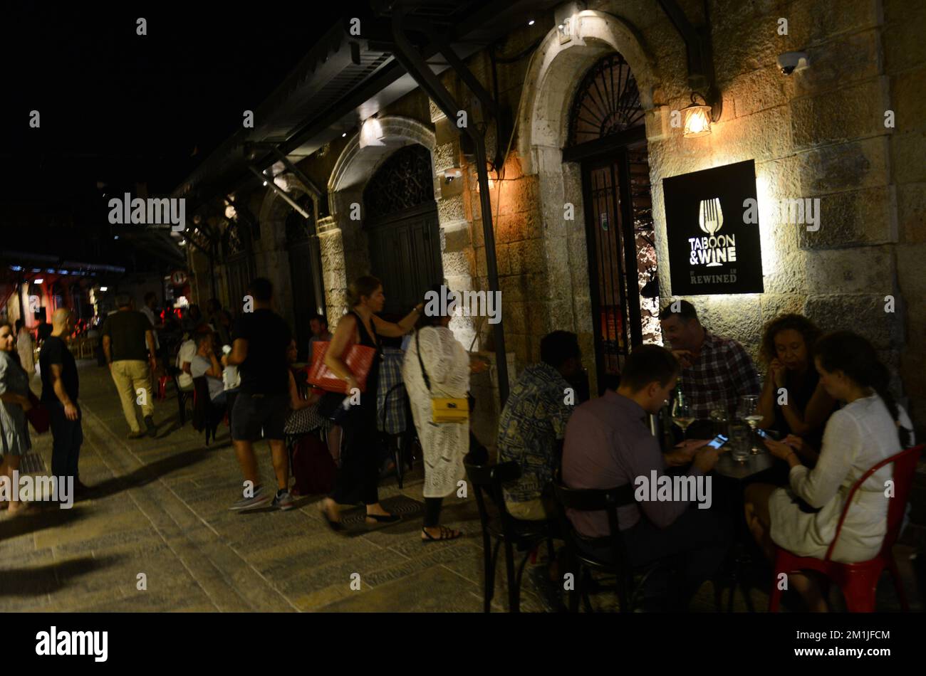The vibrant New Gate street in the Christian quarter in the old city of ...