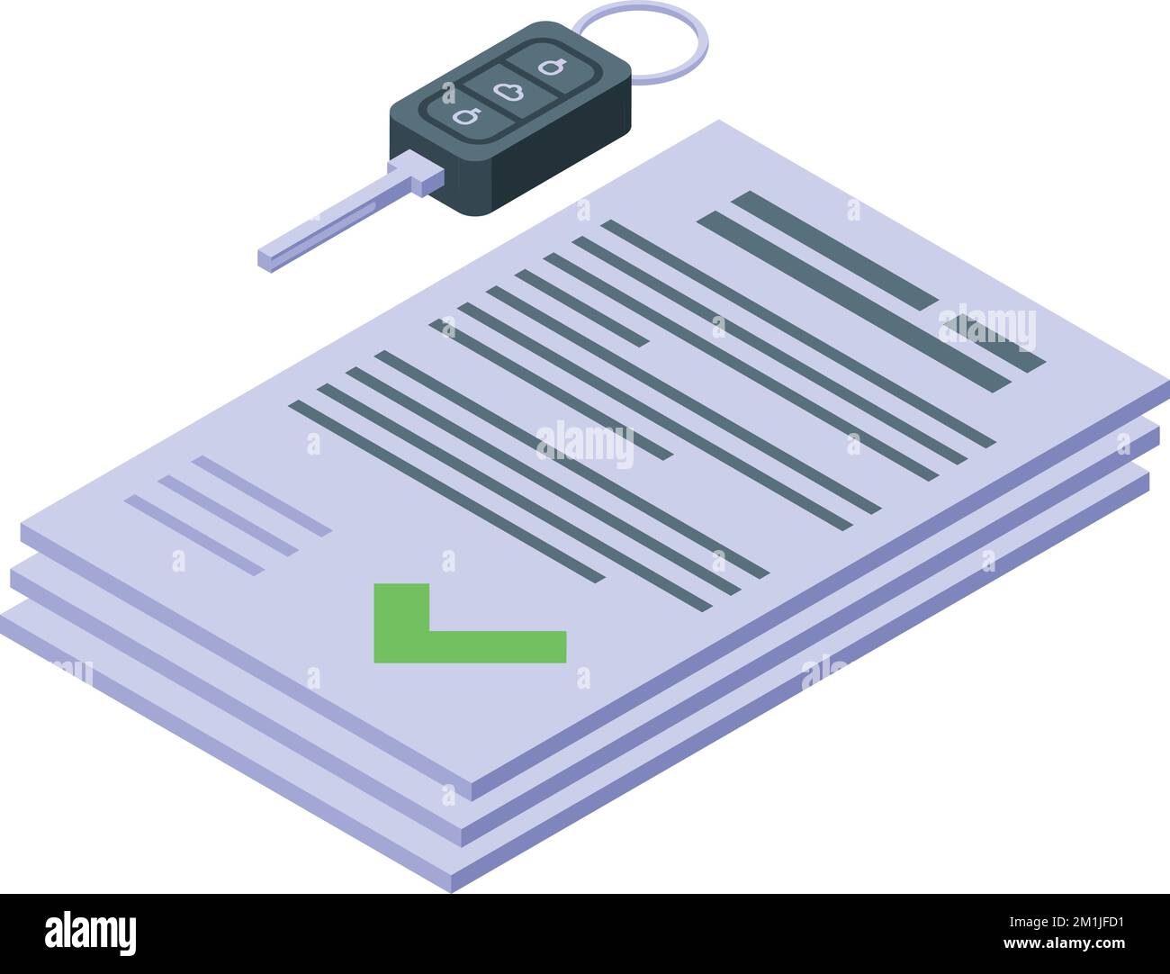 Approved papers icon isometric vector. Quality control. Paper form ...