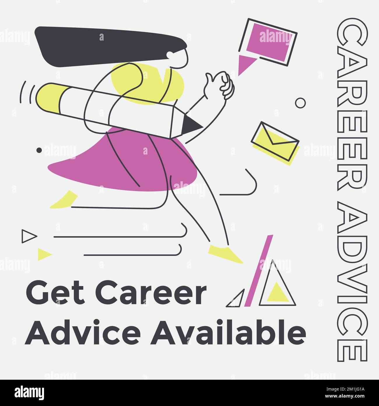 Get career advice available employment tips vector Stock Vector Image ...