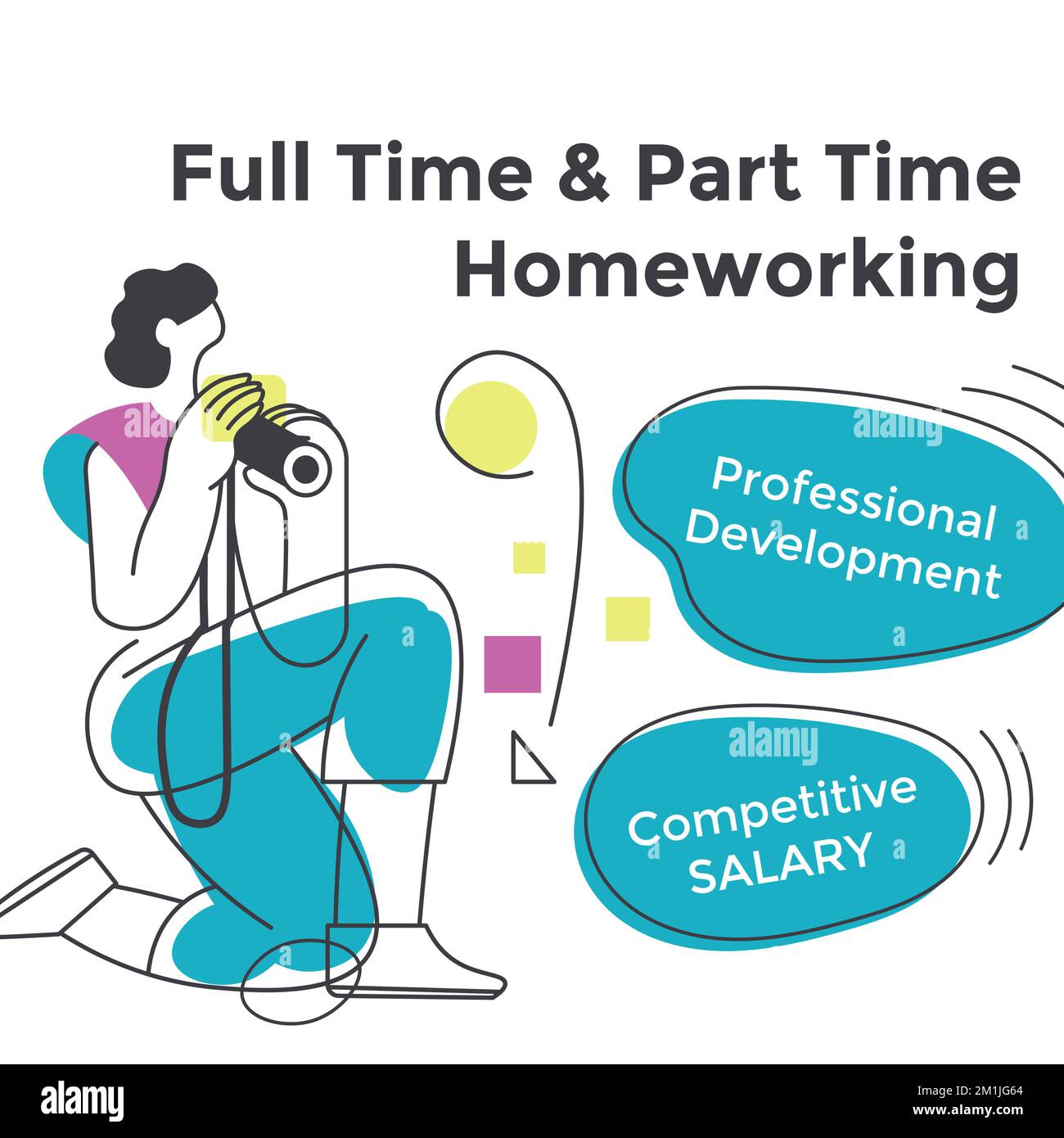 Part time worker Stock Vector Images - Alamy