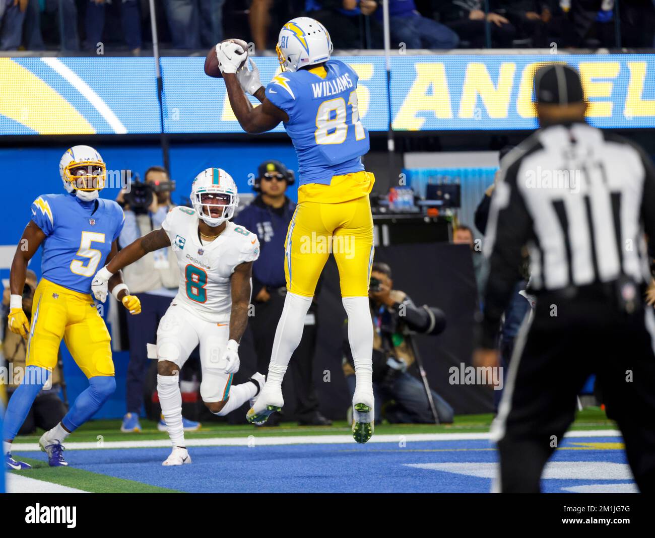 Inglewood, California, USA. 11th Dec, 2022. Los Angeles Chargers wide ...