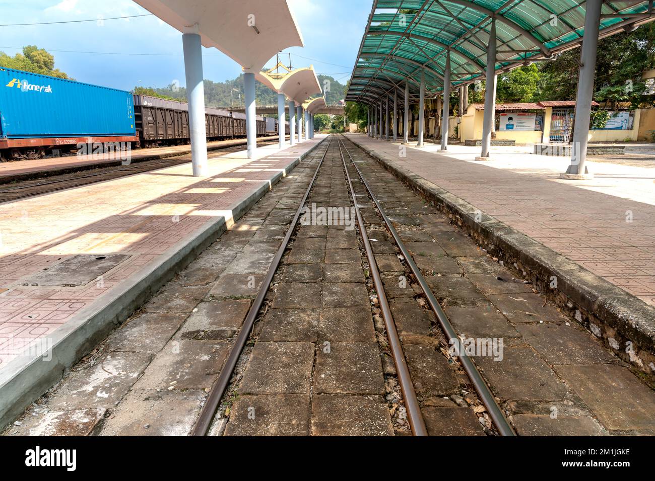 Dong Dang train station, Vietnam - November 14, 2022: Is a train ...