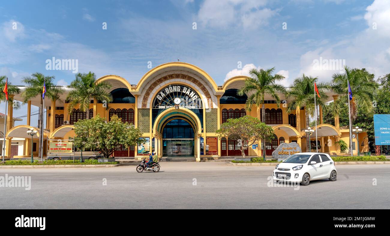 Dong Dang train station, Vietnam - November 14, 2022: Is a train ...
