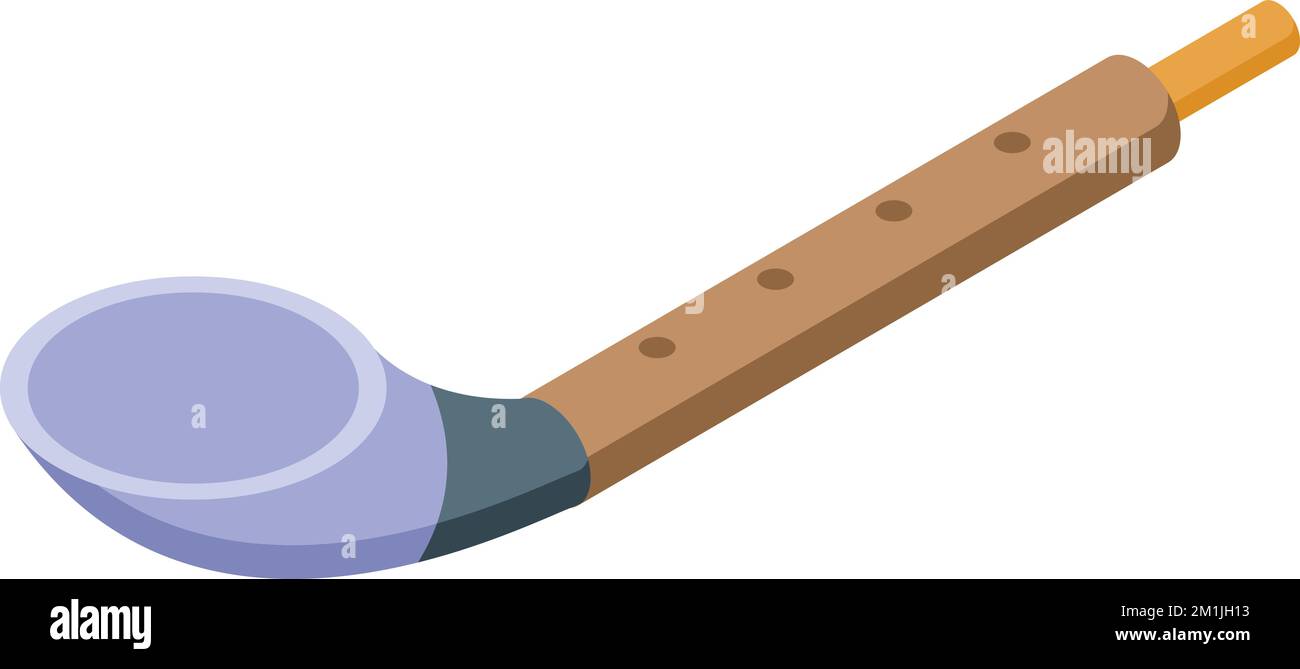 Tribe flute icon isometric vector. Ethnic culture. Native totem Stock ...