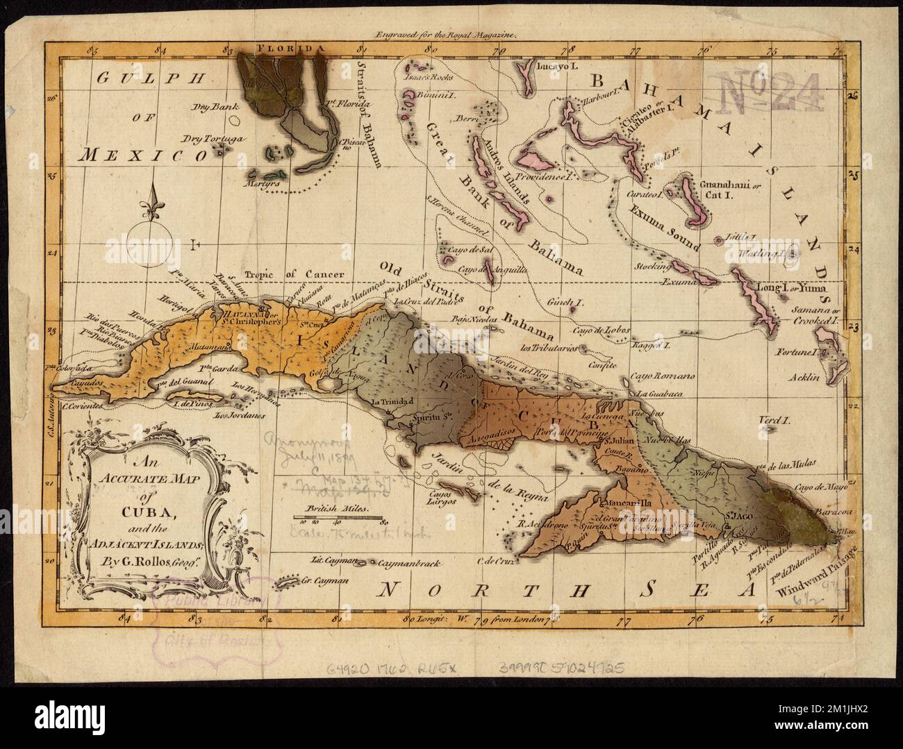 An accurate map of Cuba, and the adjacent islands , Cuba, Maps, Early ...