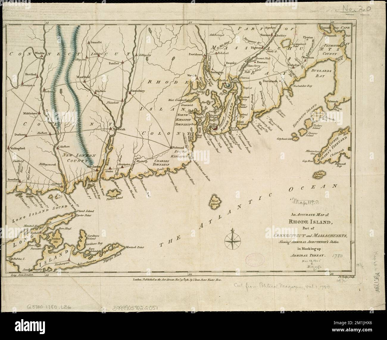 An accurate map of Rhode Island, part of Connecticut and Massachusets ...