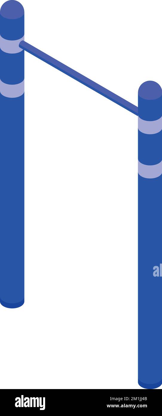 Horizontal bar icon isometric vector. Street workout. Urban area Stock ...