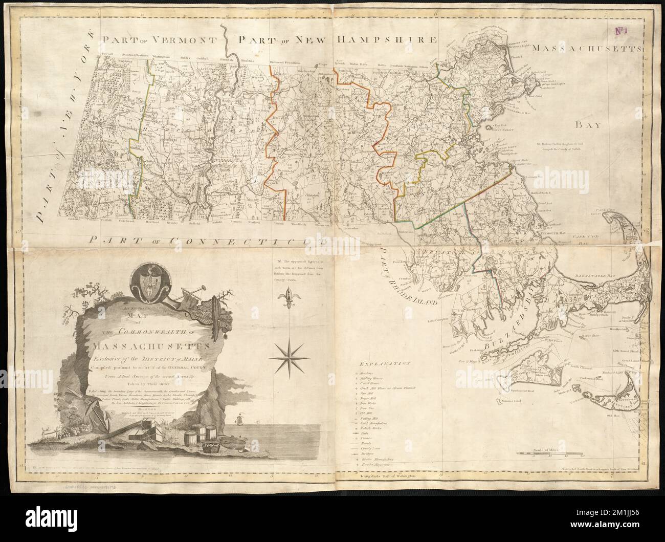 An accurate map of the Commonwealth of Massachusetts exclusive of the ...