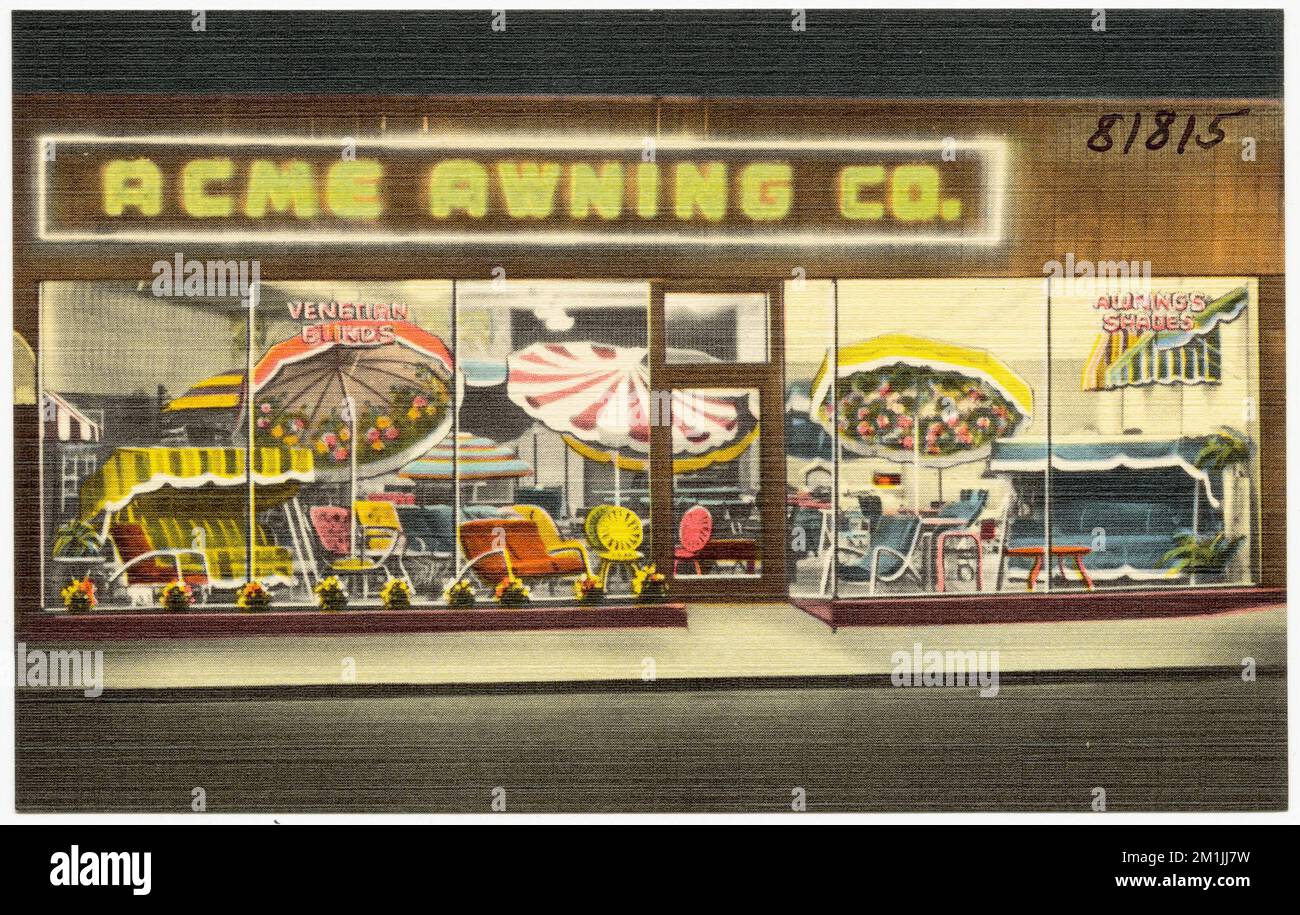 Acme Awning Co. , Commercial facilities, Tichnor Brothers Collection ...