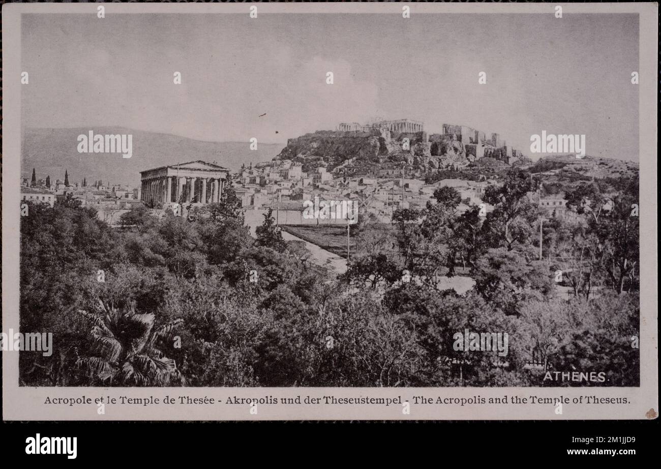 Acropole et le Temple de Thesée - Akropolis und der Theseustempel - The ...