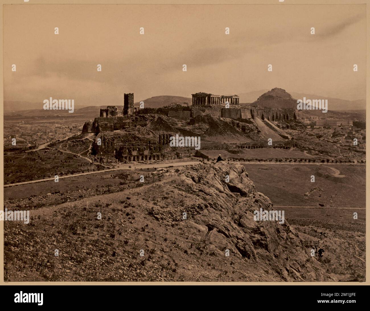 Acropolis from Museum Hill, Athens , Forts & fortifications ...