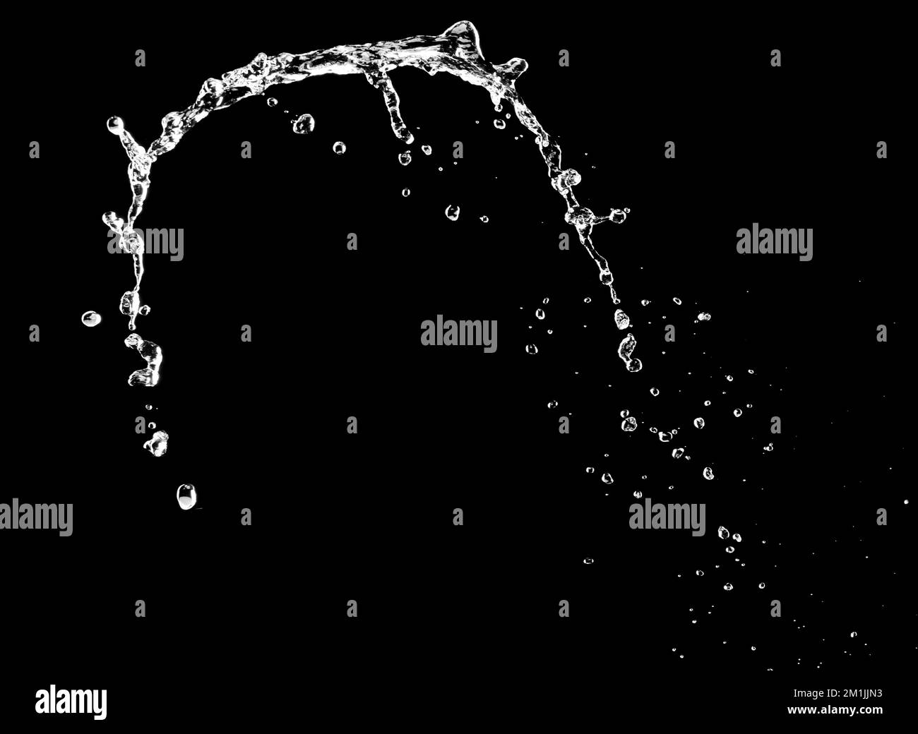 Water splash style on Black and White Stock Photos & Images - Alamy